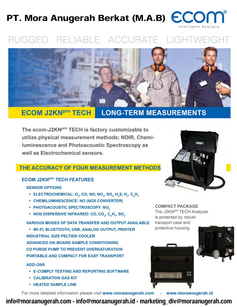 ECOM J2KN – Industrial Portable Emission Analyzer – Supplier Alat Laboratorium